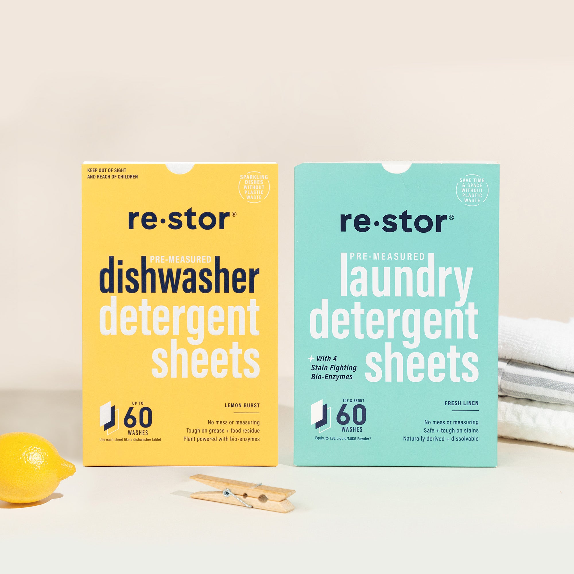 The Eco-Home Essentials Bundle (Laundry + Dish) – re•stor