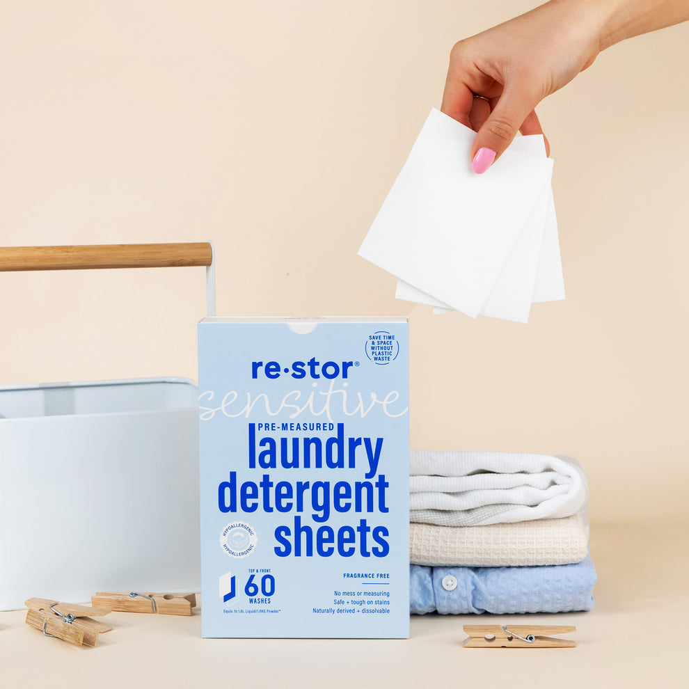 NEW Sensitive Laundry Detergent Sheets (Bundles Available) – re•stor